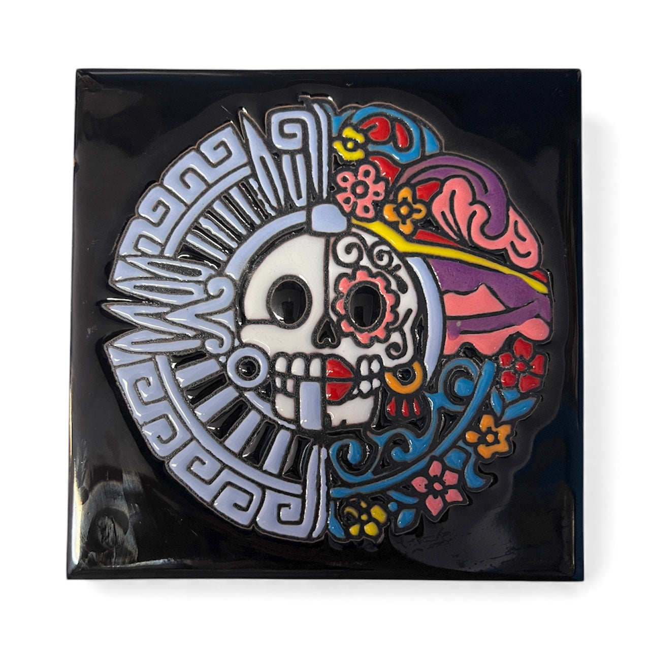 Aztec Catrina Mexican Tile – A Boy Named Aaron