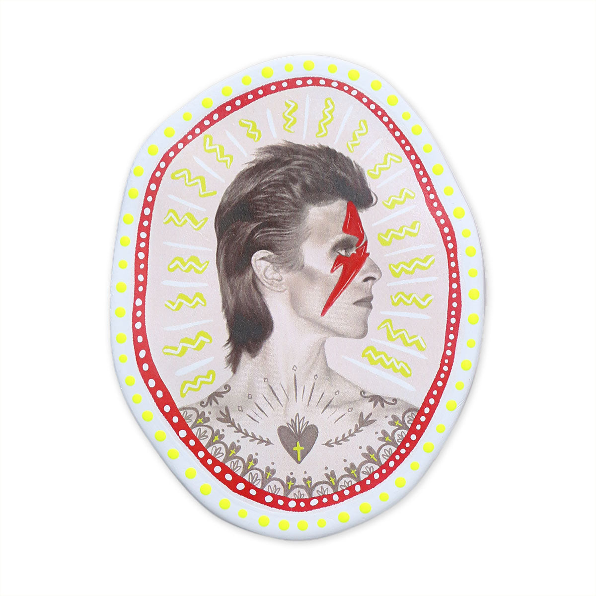 Bowie Electric Oval Tile – A Boy Named Aaron